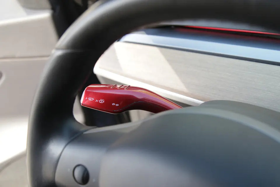 Tesla Model Y / 3 Indicator Stalk Cover Carbon Fibre Style fit Models ...