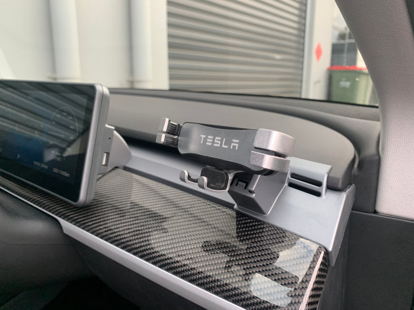 TESLA MODEL 3 Y Mobile Phone Adjustable Holder Cradle Stand 2020-2024 ...