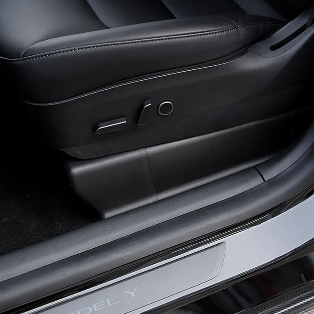 Tesla Model Y Seat Slide Rail Cover Anti-Kick Protector - 2020-2024 ...