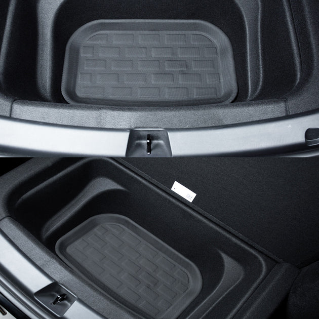 TESLA MODEL Y Boot Well Rear Liner Floor Mat 3D XPE Textured look ...