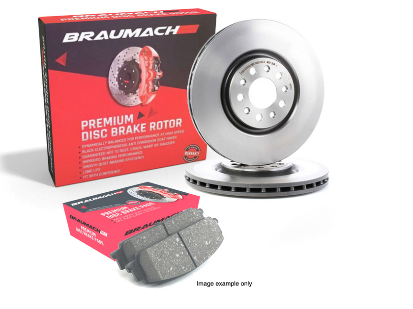 Front Set Brake Pads + Disc Rotors for Ford Falcon BF Ute 4.0 2005-2008 ...