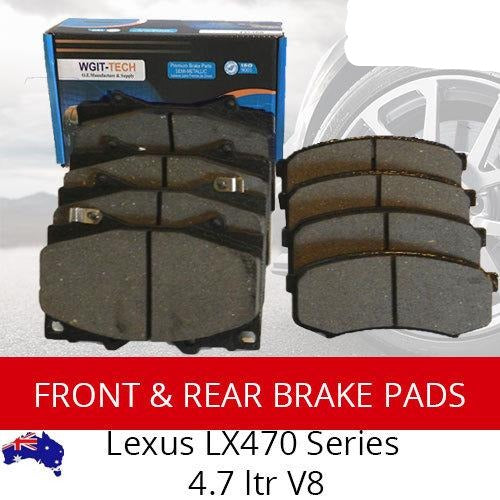 Front Rear Brake Pads For LEXUS LX470 Series 4.7 ltr V8 – BRAUMACH Auto ...